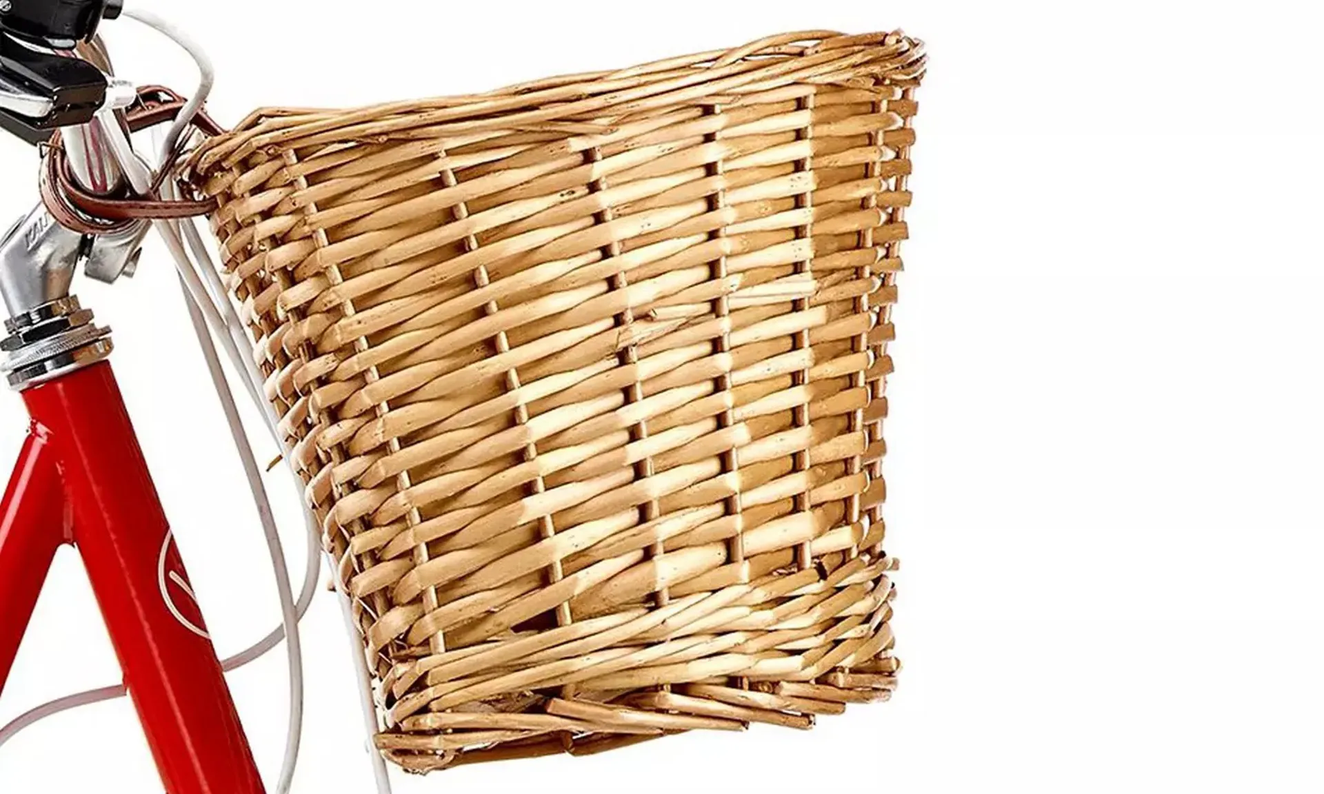 Viking Belgravia Red ladies city bike hybrid town basket fudges